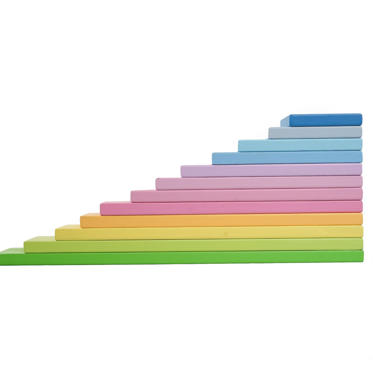 Pastel Colour Rainbow Plates12 Pc Set | Woodbee Toys – WoodBee Toys