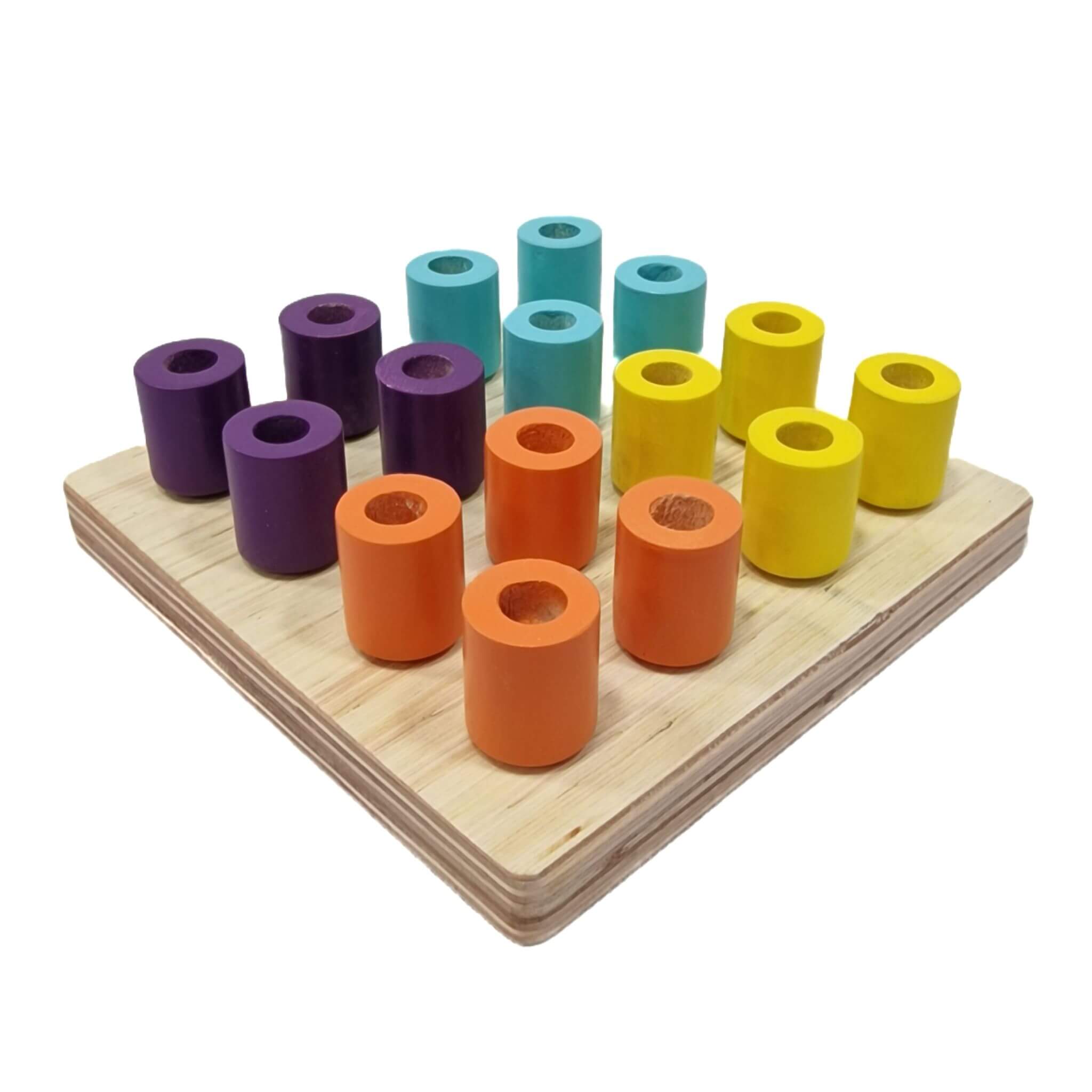 Buy Peg and Stack Board Montessori Toys | Woodbee Toys – WoodBee Toys