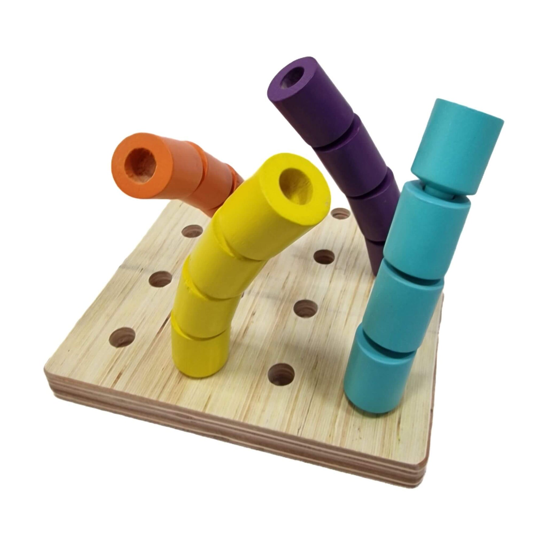 Buy Peg and Stack Board Montessori Toys | Woodbee Toys – WoodBee Toys