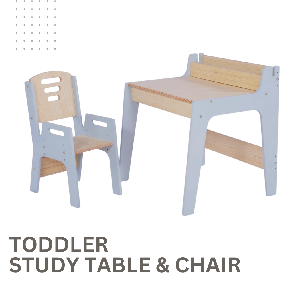 Toddler Study Table & Chair – Adjustable, Ergonomic & Safe | Woodbee ...