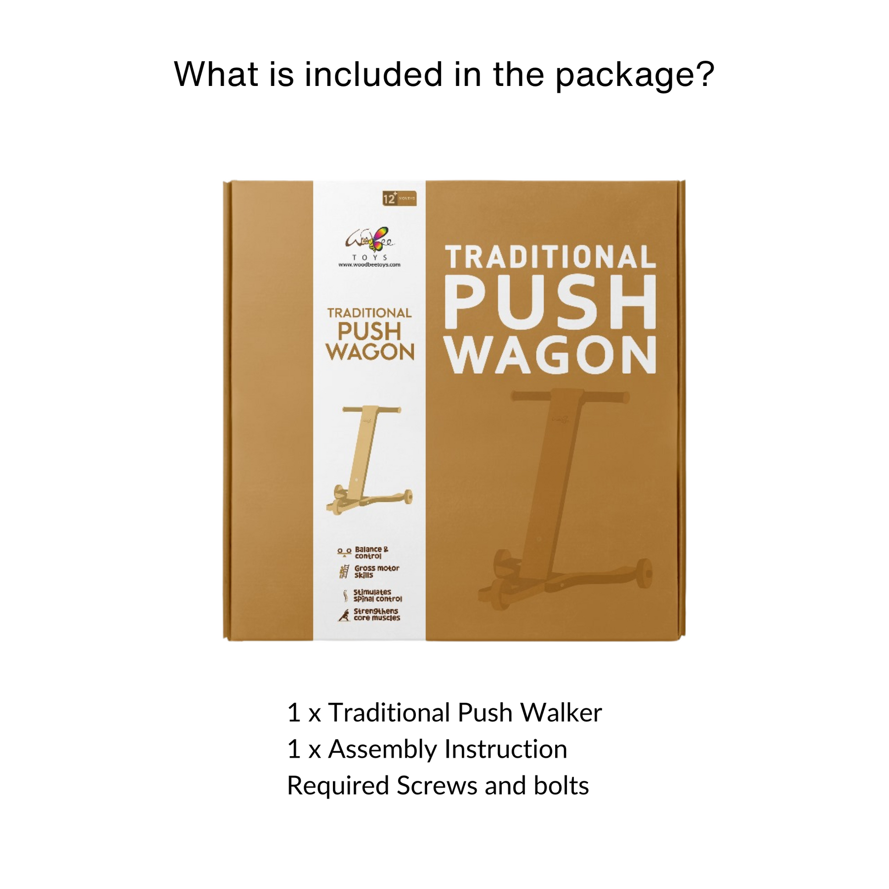 Buy Traditional push walker | WoodBee Toys