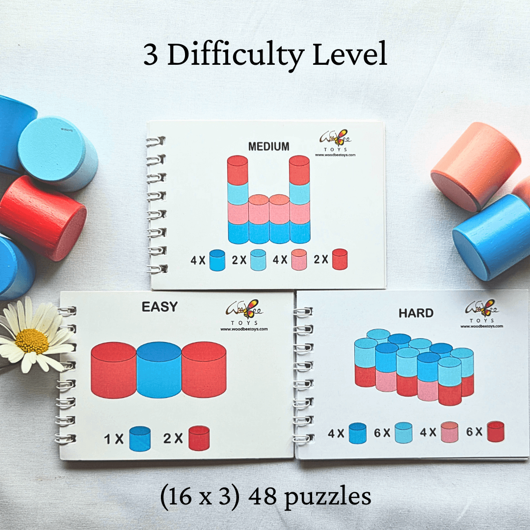 3D Cylinder Blocks Puzzle – WoodBee Toys