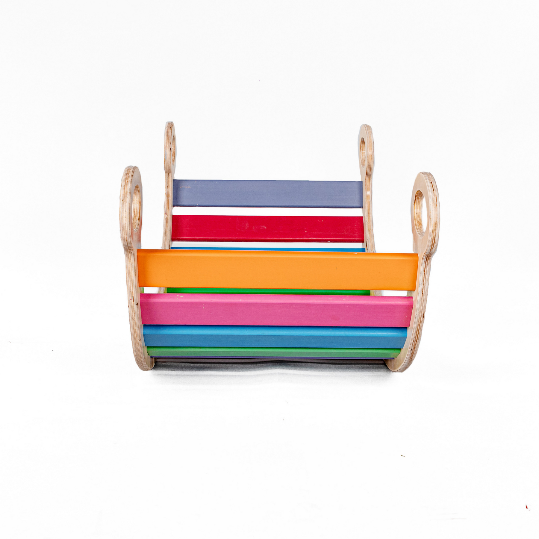 Buy Wooden Rainbow Rocker | Large |Woodbeetoys.com – WoodBee Toys