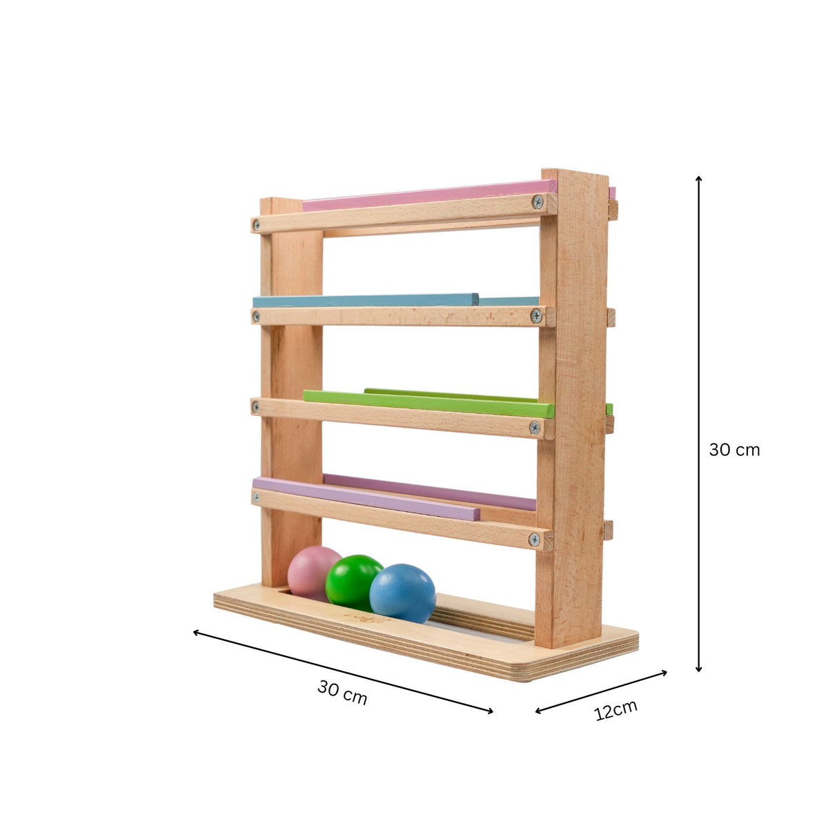 Buy Montessori Colored Wooden Ball Tracker | WoodBee Toys