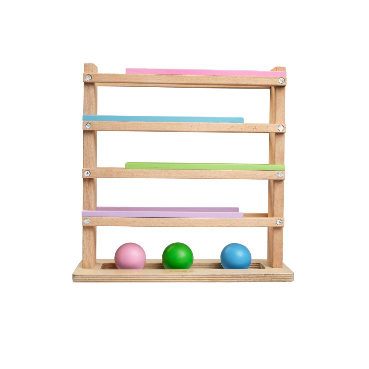 Buy Montessori Colored Wooden Ball Tracker | WoodBee Toys