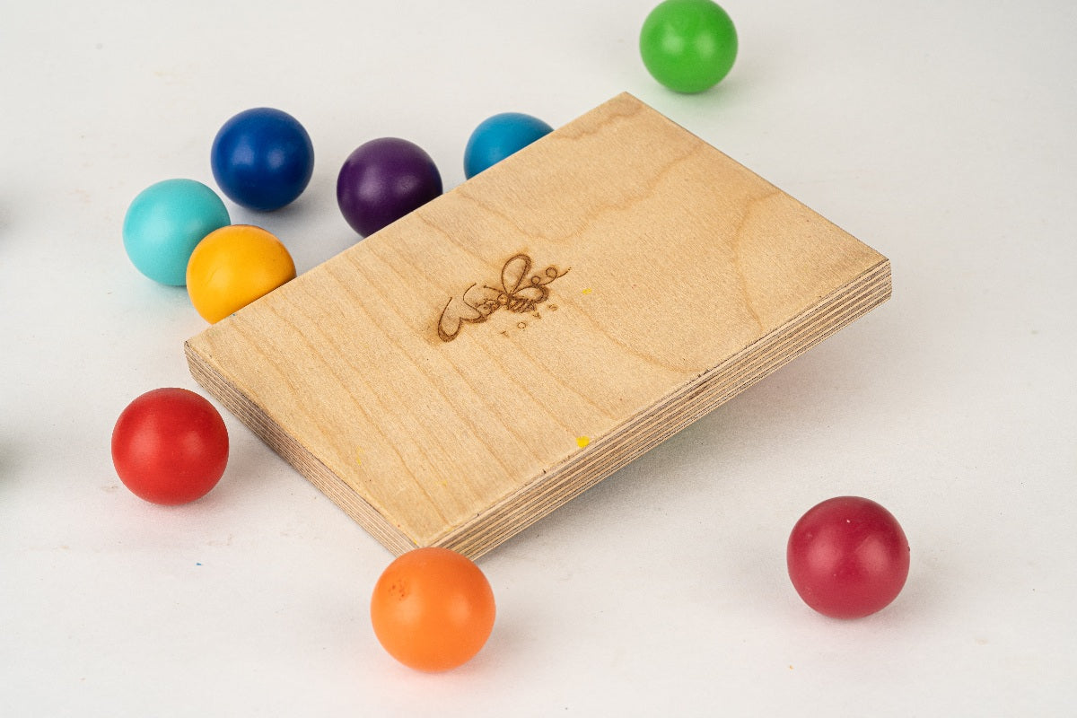 Buy Ball Sorter | Coloured | Woodbeetoys.com – WoodBee Toys