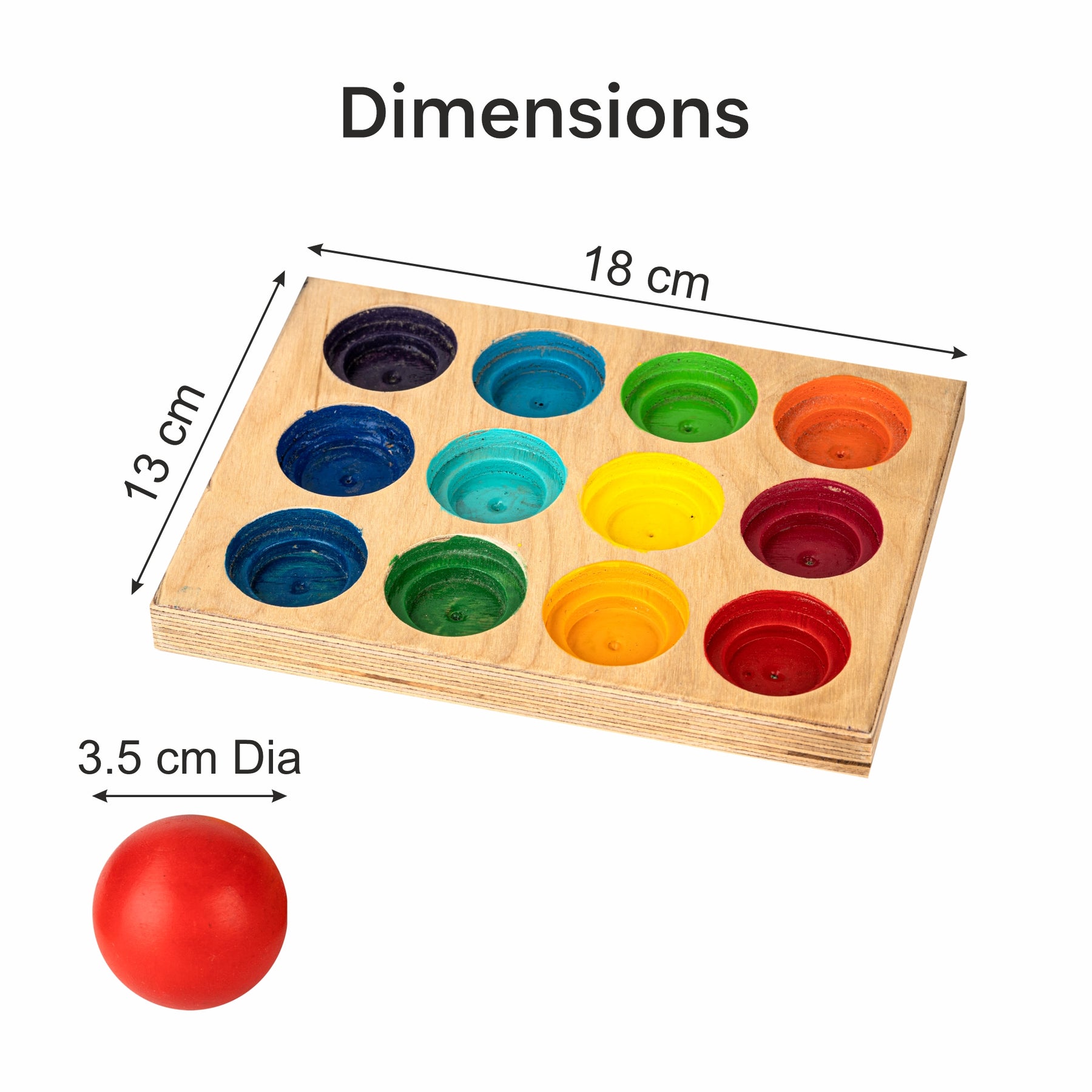 Buy Ball Sorter | Coloured | Woodbeetoys.com – WoodBee Toys