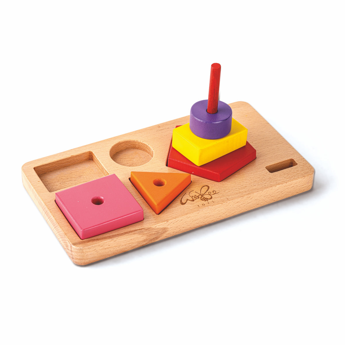Buy Wooden Stacking and Sorting Toy | Woodbee Toys – WoodBee Toys