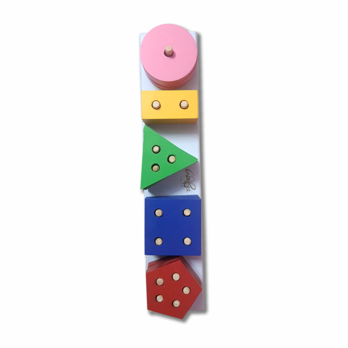 Buy Geometric Shape Stacker | Woodbeetoys.com – WoodBee Toys