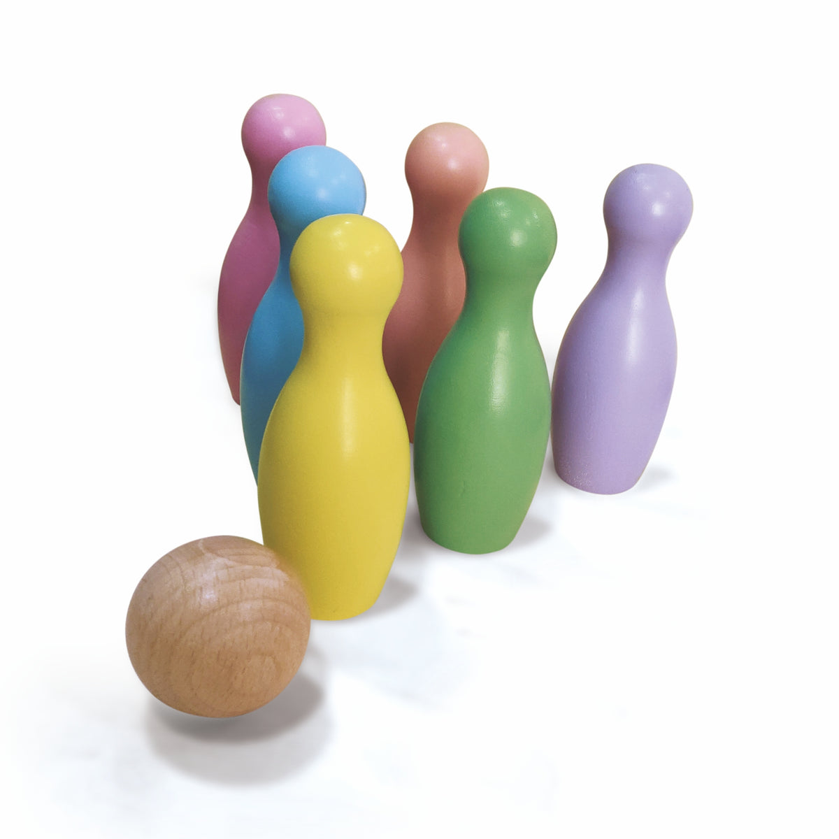 Buy Wooden Bowling Pin with Ball | Woodbeetoys.com – WoodBee Toys